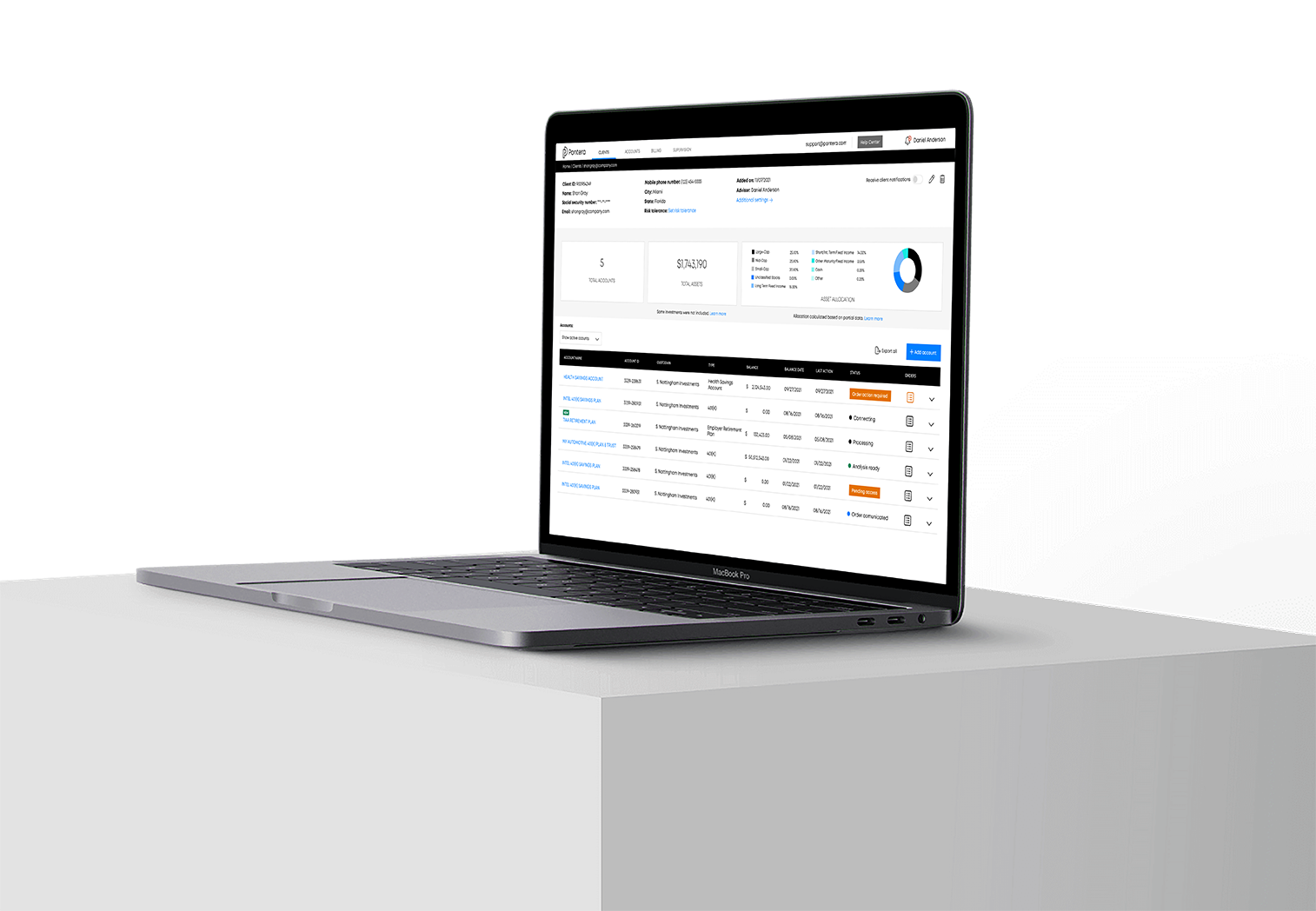 Held Away Order Management System | Pontera